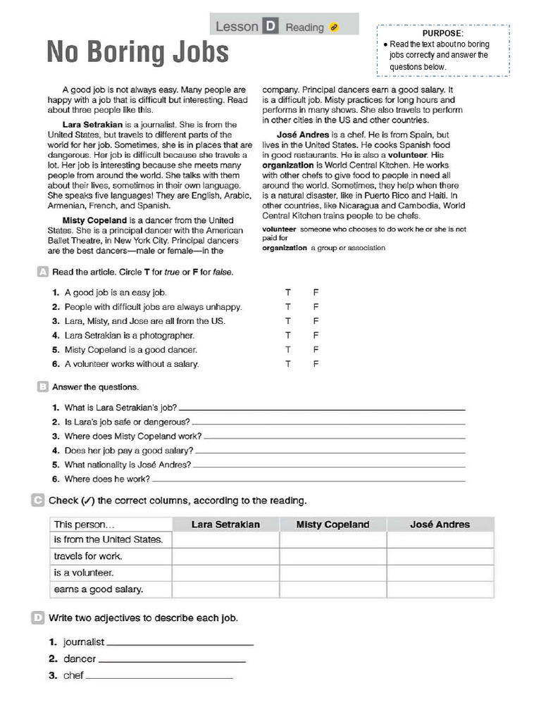 Reading No Boring Jobs | PDF