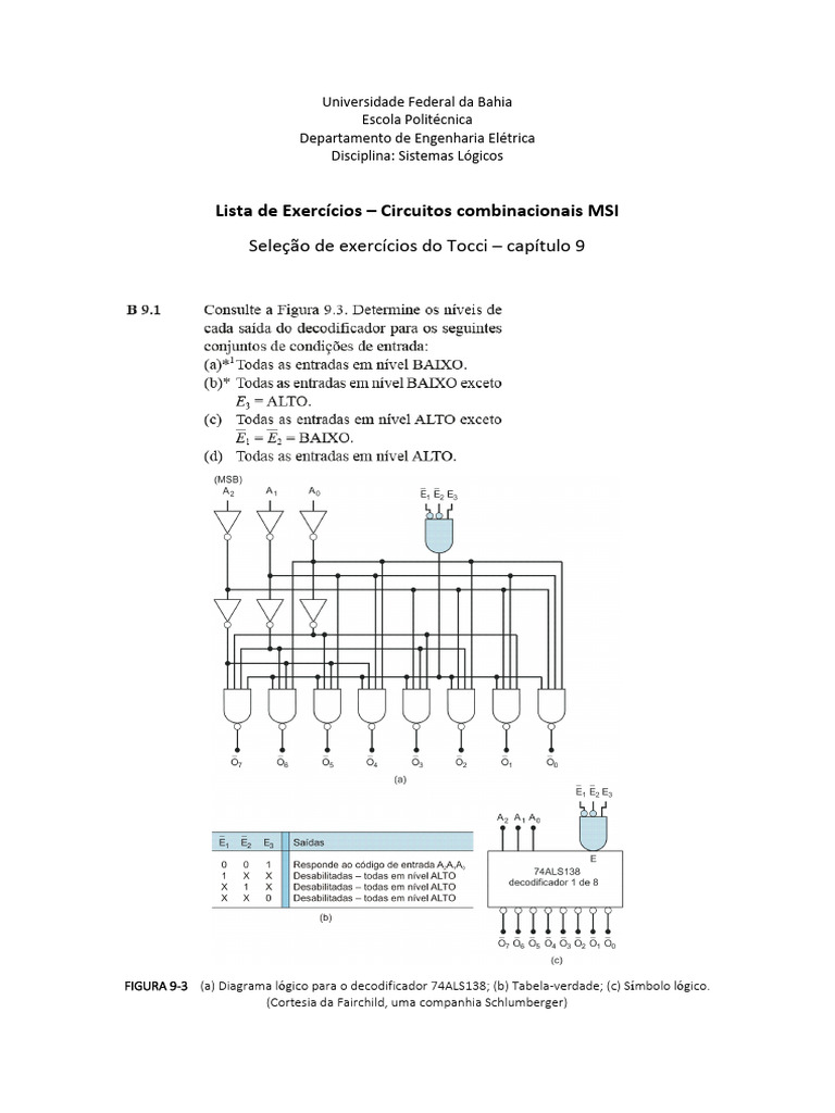 Lista - Circuitos MSI | PDF