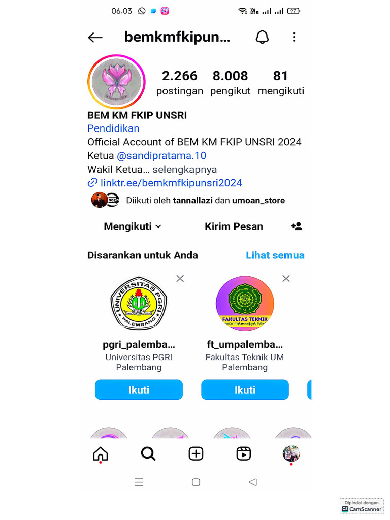 Bukti Follow BEM | PDF