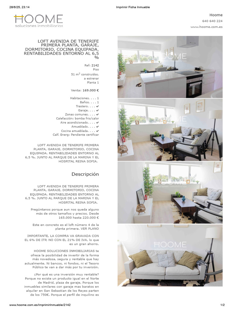 Imprimir Ficha Inmueble | PDF