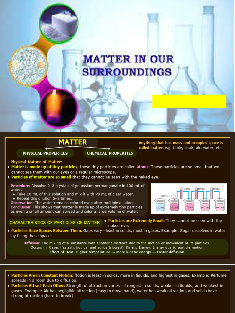 Properties and Behavior of Matter | PDF | Evaporation | Gases