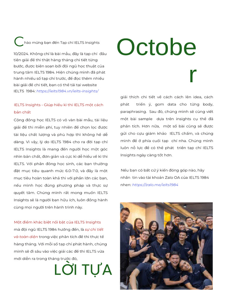 IELTS Insights - October 2024 PDF | PDF
