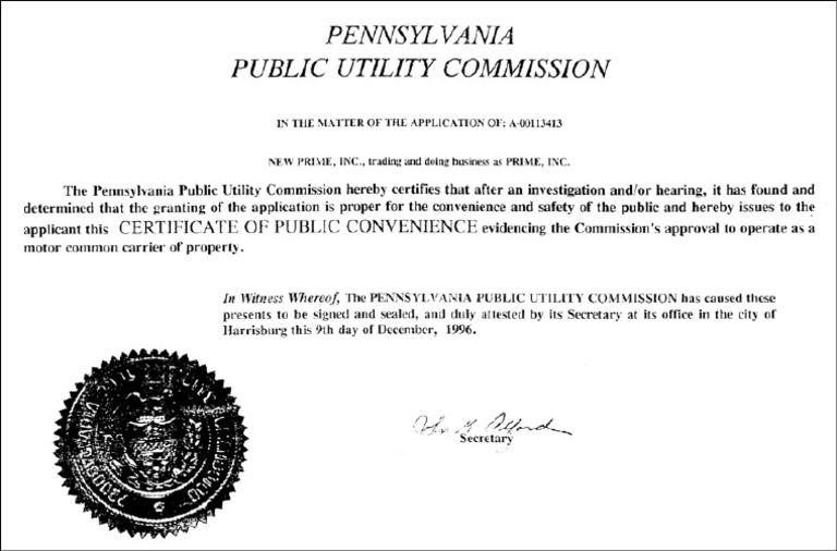 Intrastate Pennsylvania | PDF