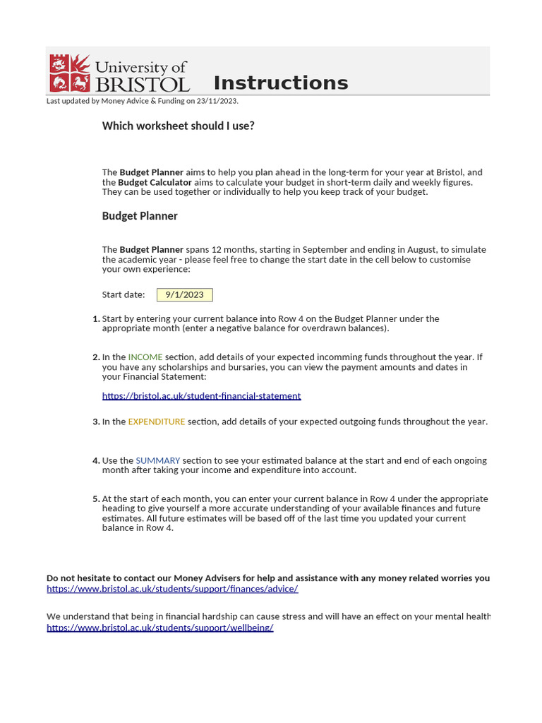 Student Budget Planner and Calculator | PDF | Annual Percentage Rate ...