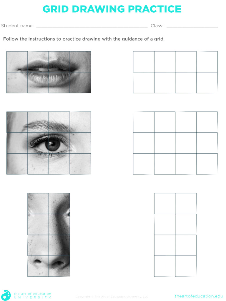 Grid Drawing Practice2 | PDF