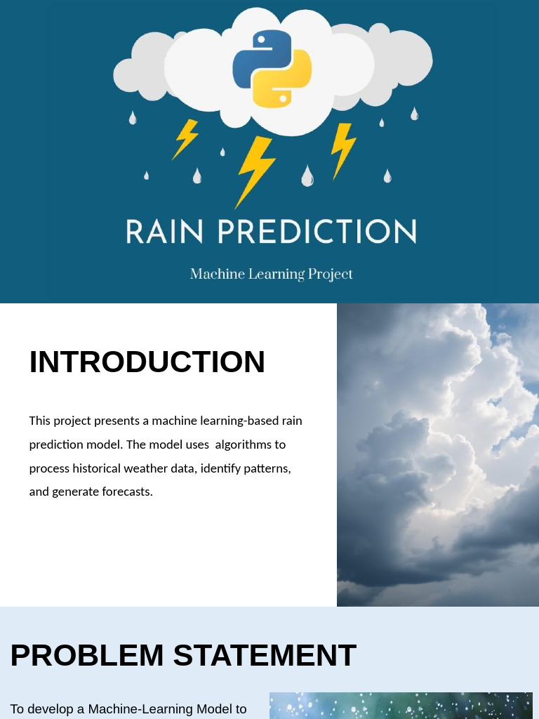 Machine Learning Rain Prediction Model | PDF