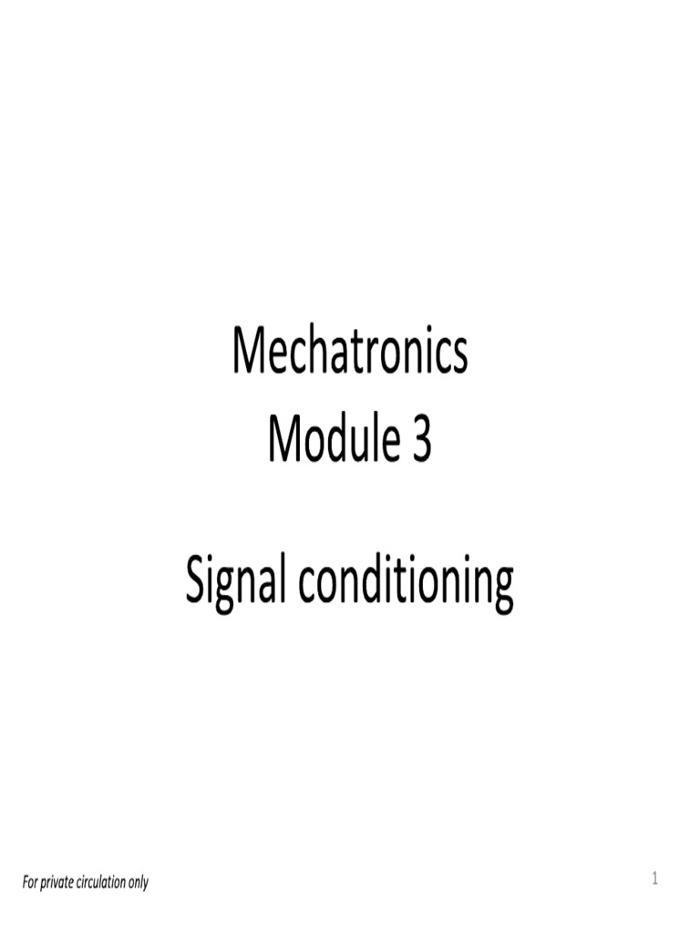 M3.1 Signal Conditioning Reference - Rotated | PDF