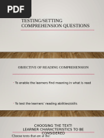 Five Levels of Comprehension | PDF | Reading Comprehension | Psychology