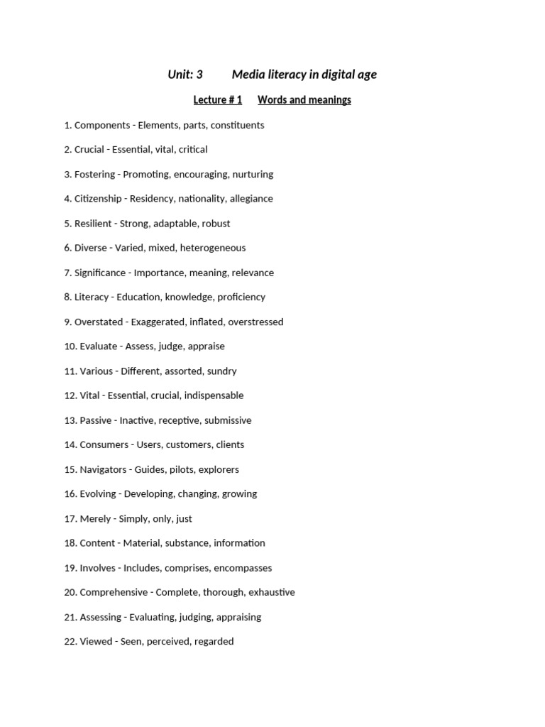 Media Literacy in the Digital Age | PDF | Human Communication ...