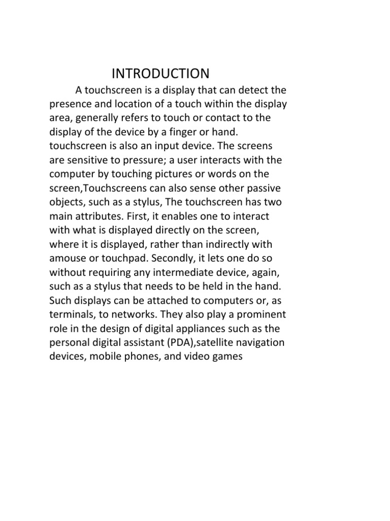 406 Touch Screen | PDF | Touchscreen | Personal Computers