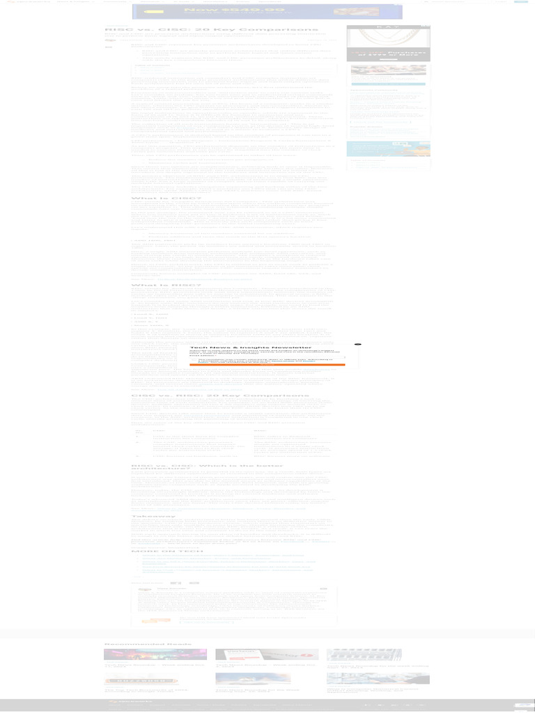 RISC vs. CISC 20 Key Comparisons - Spiceworks | PDF | Central Processing Unit | Classes Of Computers