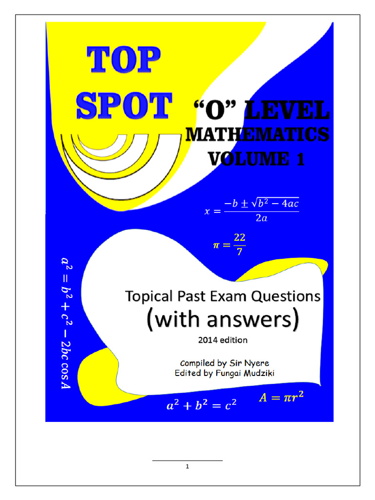 Top Spot Volume 1 | PDF | Logarithm | Mathematical Objects