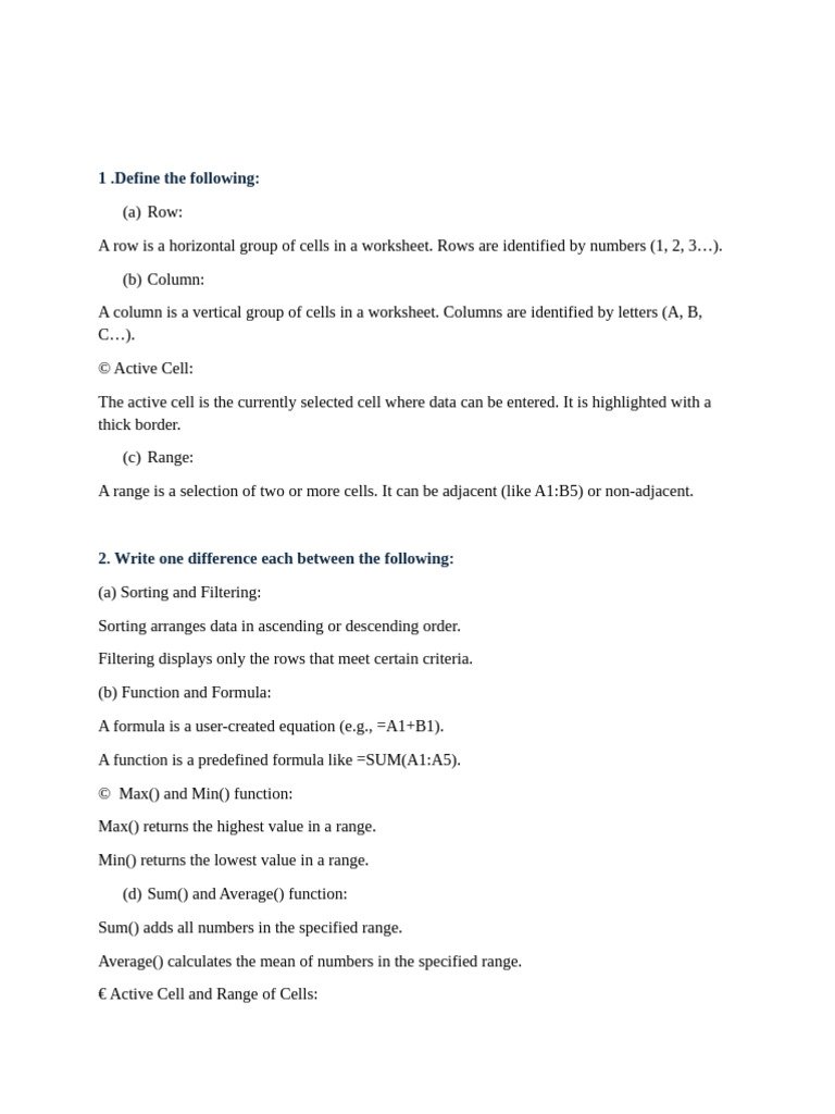 Spread Sheet Application (OpenOffice Calc) | PDF | Software