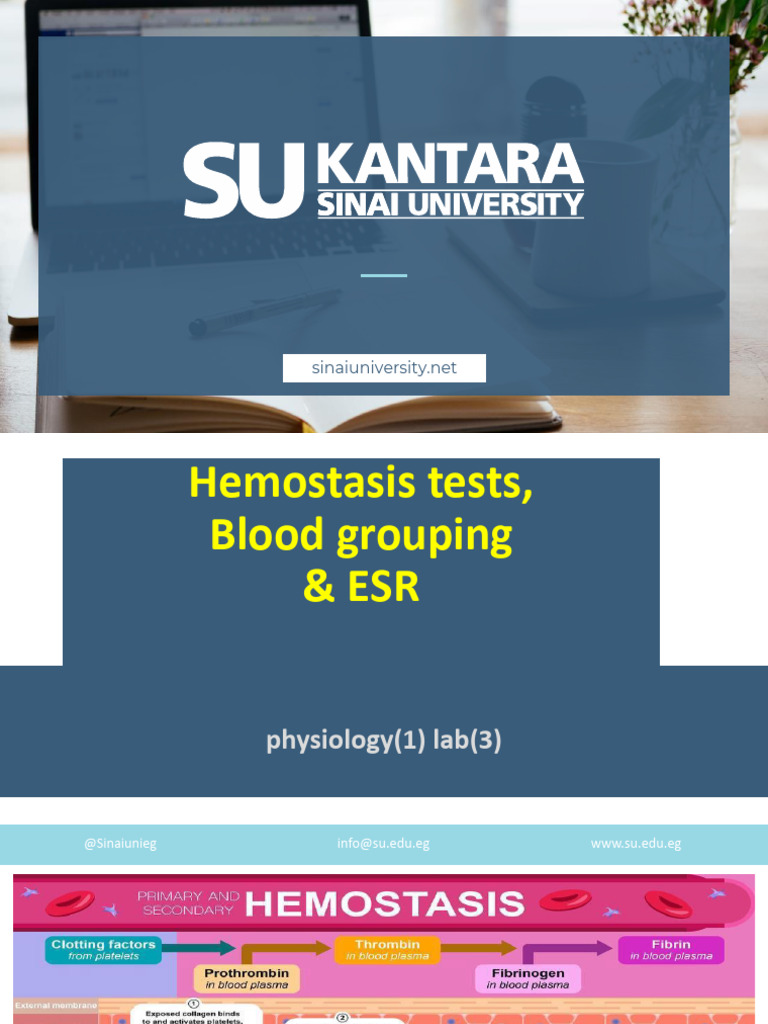 Lab3-Haemostasis Tests, Blood Grouping & ESR | PDF | Blood Type ...