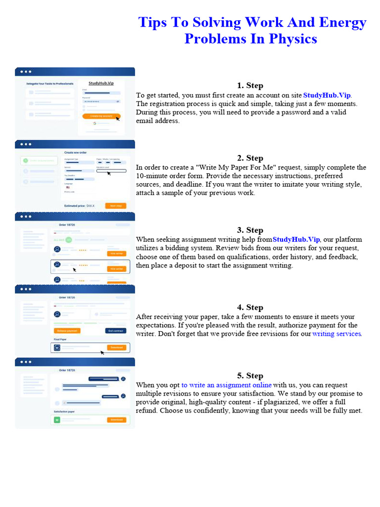 Tips To Solving Work and Energy Problems in Physics | PDF | Astronomy | Youth