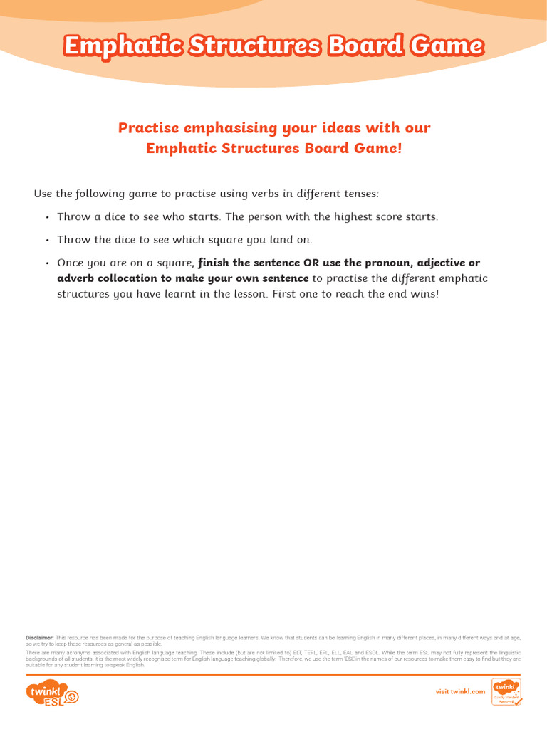 T 1713770879 Emphatic Structures Board Game - Ver - 1 | PDF | English ...