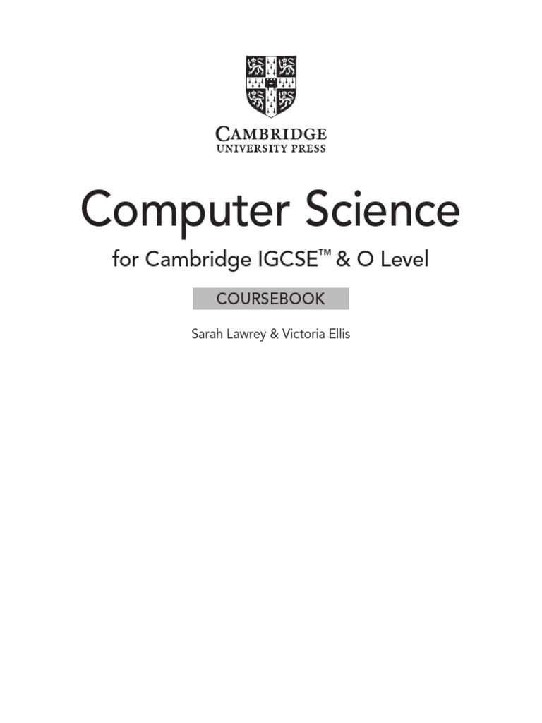 Cambridge IGCSE Textbook | PDF | Random Access Memory | Computer Data Storage