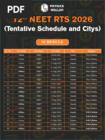 RTS 2025-26 Exam Schedule Overview | PDF | Academia | Data Collection