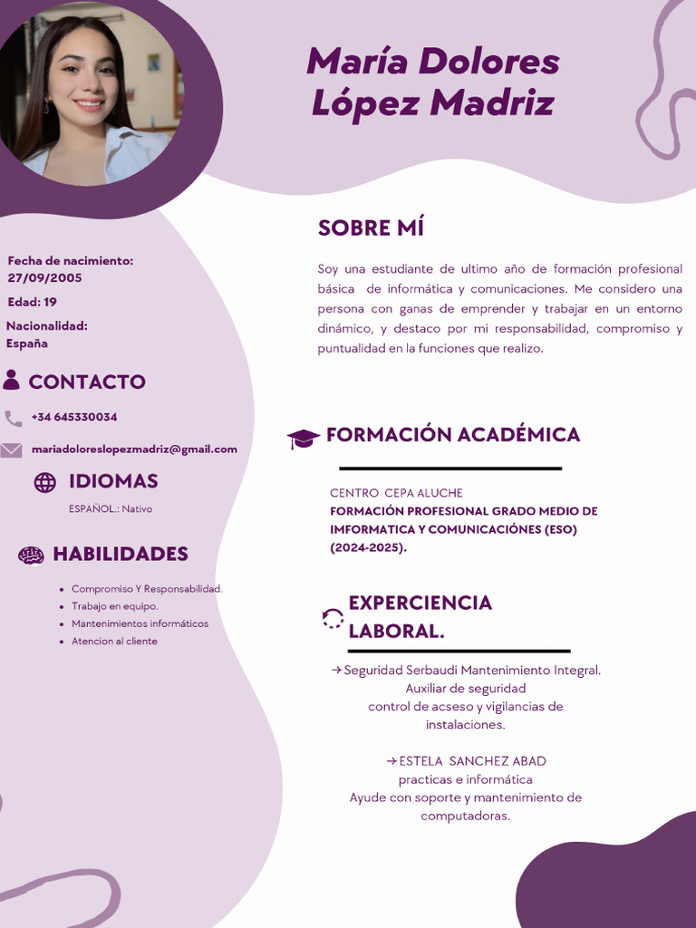 Curriculum Maria | PDF