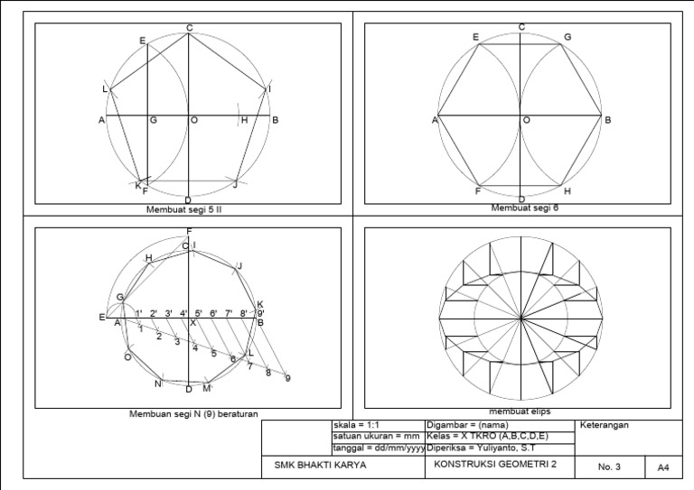 Konstruksi Geometri 2-Model | PDF