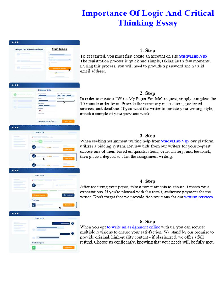 Importance of Logic and Critical Thinking Essay | PDF
