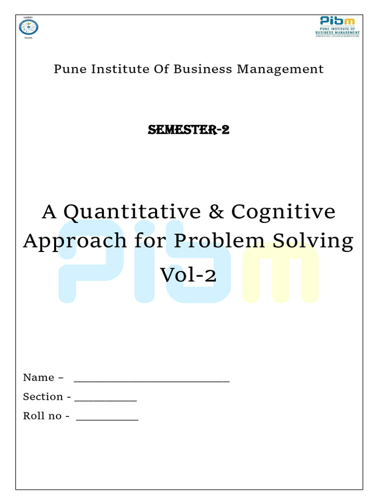 Sem-2 Aptitude Booklet | PDF | Pie Chart | Chart