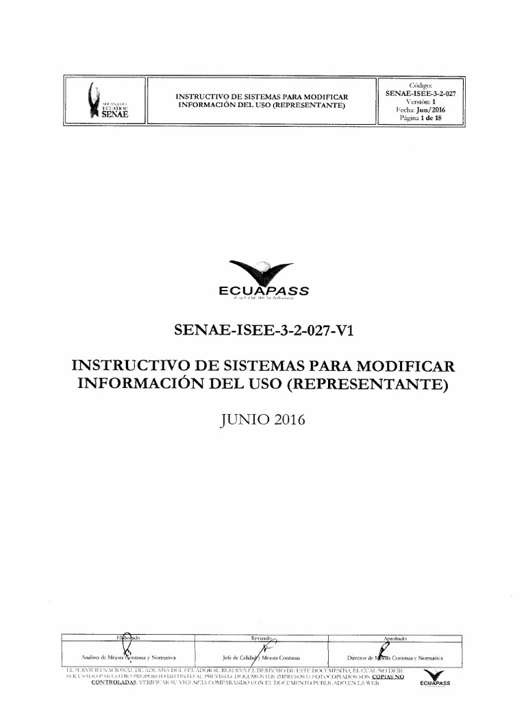 Cambioinformacionecuapasssenae Isee 3 2 027 V1 | PDF
