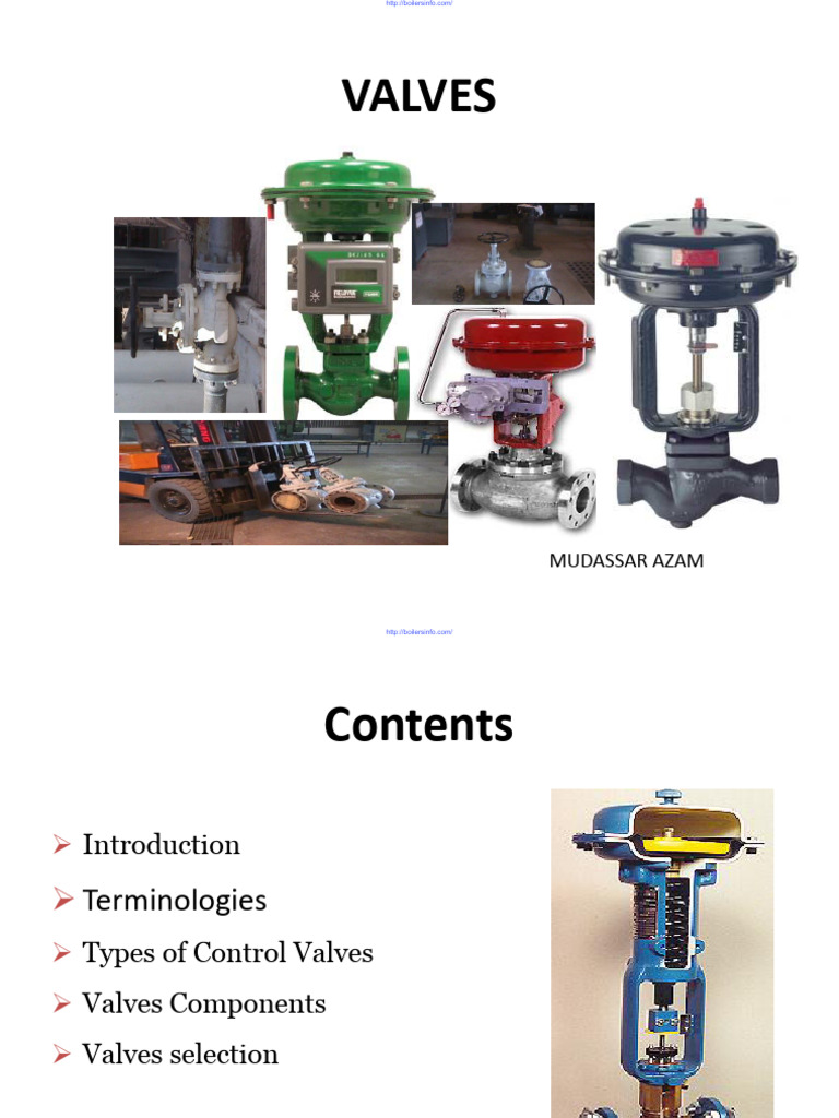 Types of Valves | PDF | Valve | Manufactured Goods