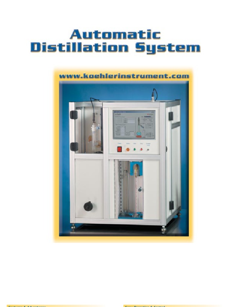 Auto Distillation Analyser | PDF | Distillation | Hvac