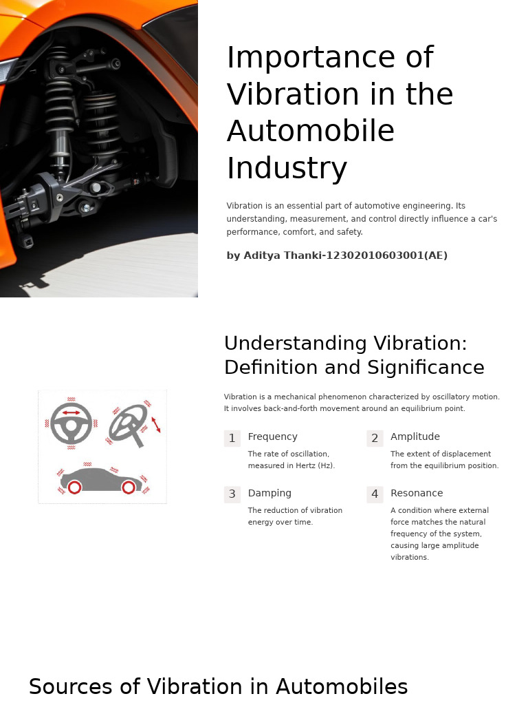 Vibration 3001 AE | PDF | Applied And Interdisciplinary Physics | Classical Mechanics