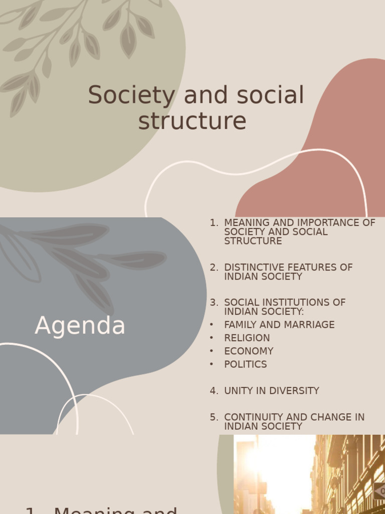Society and Social Structure | PDF | Society | Multiculturalism