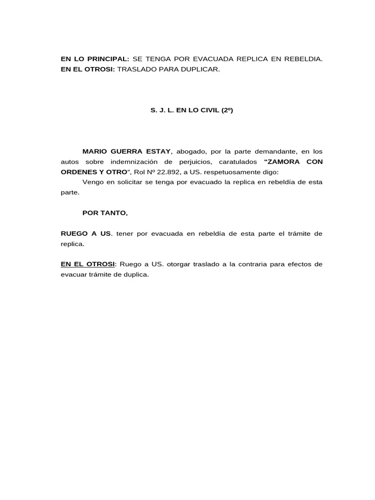 Replica en Rebeldia | PDF