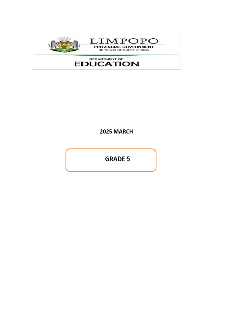 Grade 5 English Exam Paper 2025 | PDF | Horses | Foal