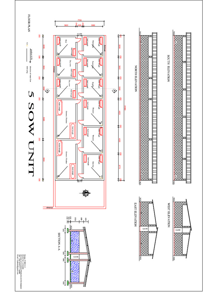 5 SOW UNIT - Piggery Housing Model | PDF
