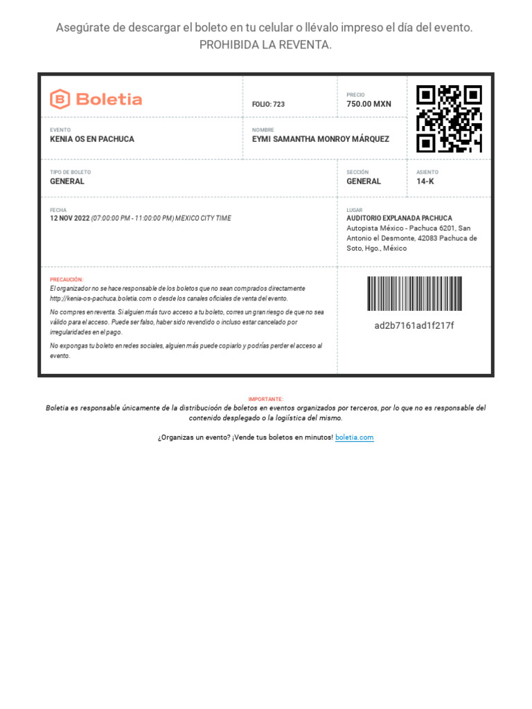 Boleto Kenia Os | PDF