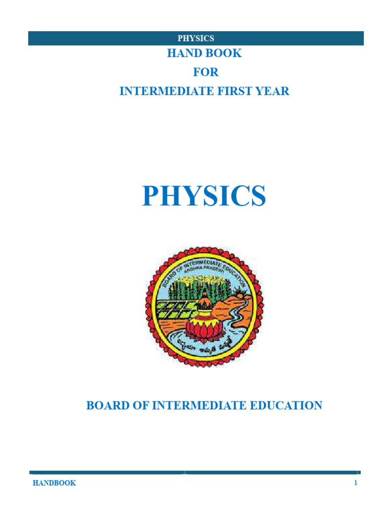 Inter First Year Physics | PDF | Acceleration | Velocity