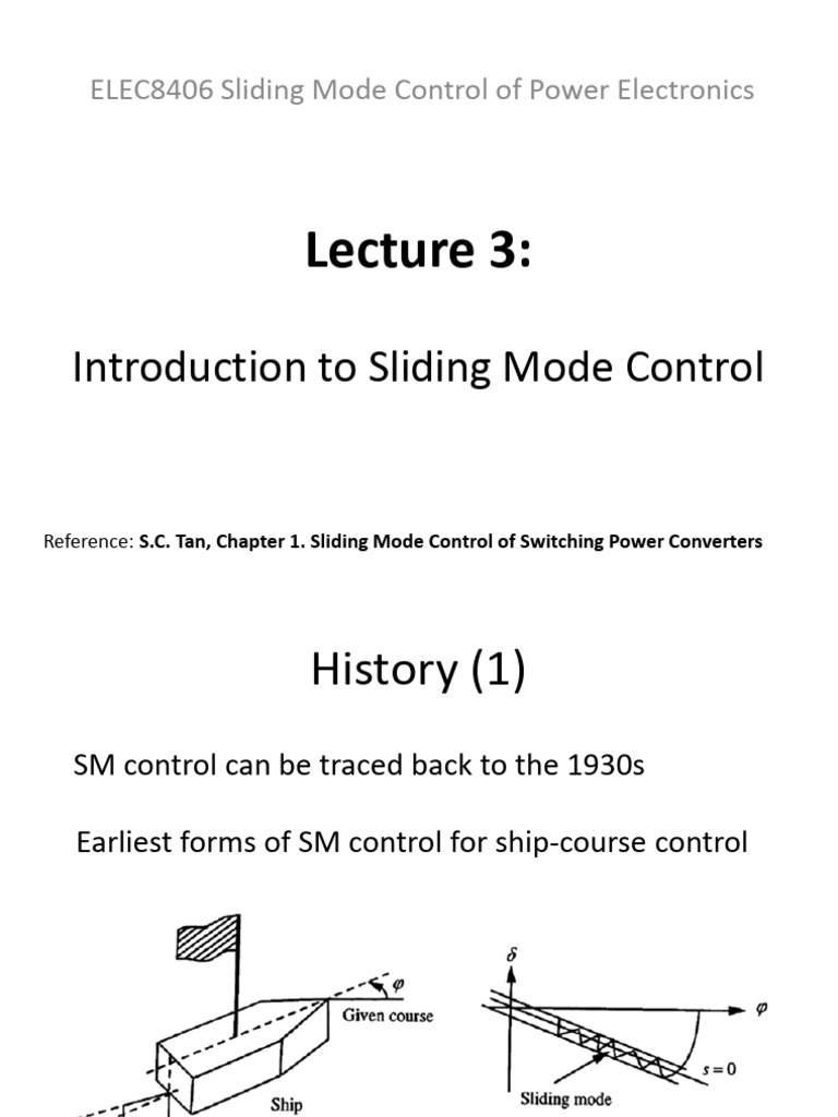 Lecture3-Sliding Mode Control | PDF | Stability Theory | Mathematical Analysis