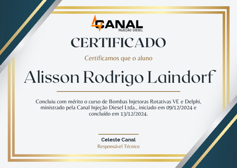 Certificado Alisson | PDF