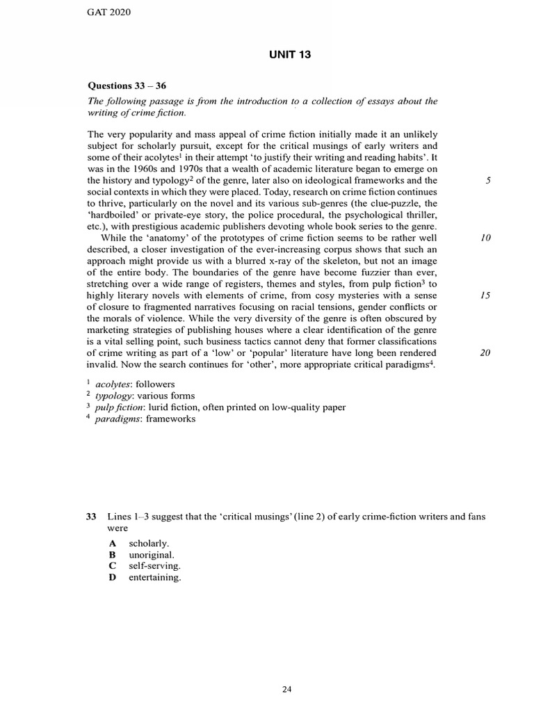 2020 sample | PDF | Genre