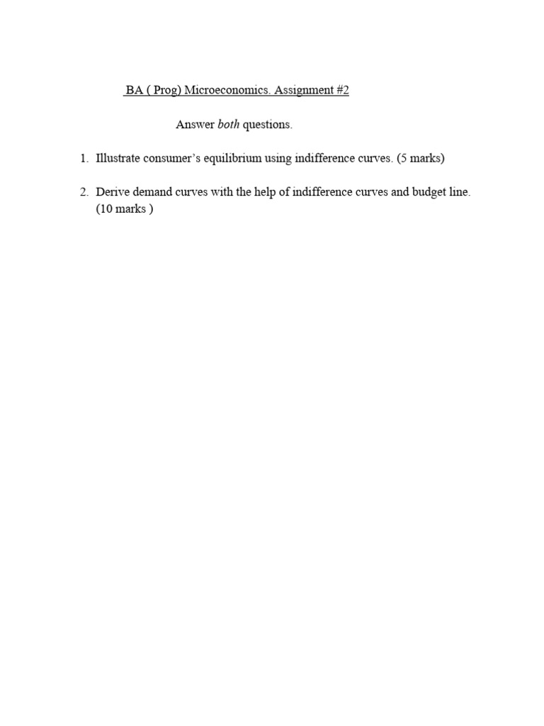 BA (P) 1 - Assignment | PDF
