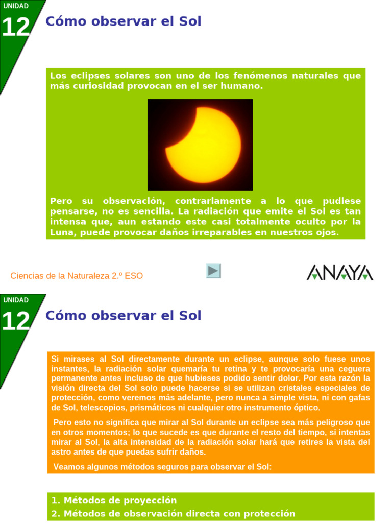 Ccnn2 U12 Ep3 Como Observar Sol | PDF | Dom | Eclipse solar