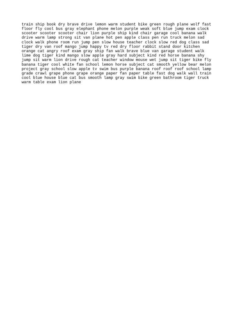 Creative Word Association Game | PDF