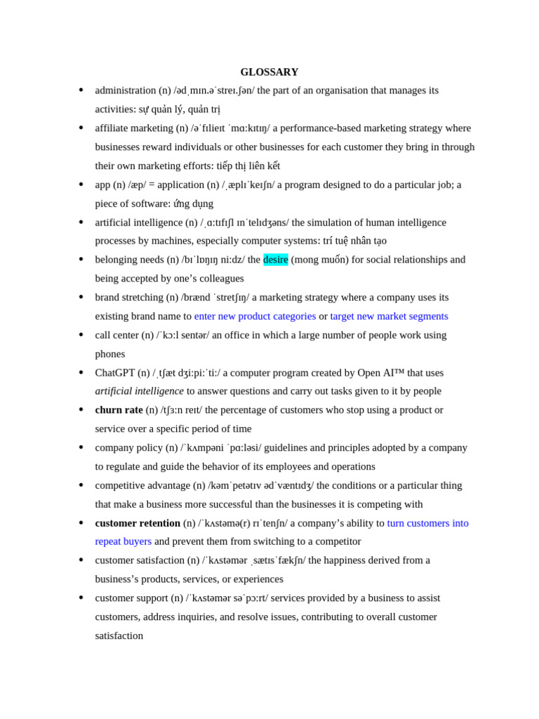 Essential Business Terms Glossary | PDF | Brand | Product (Business)