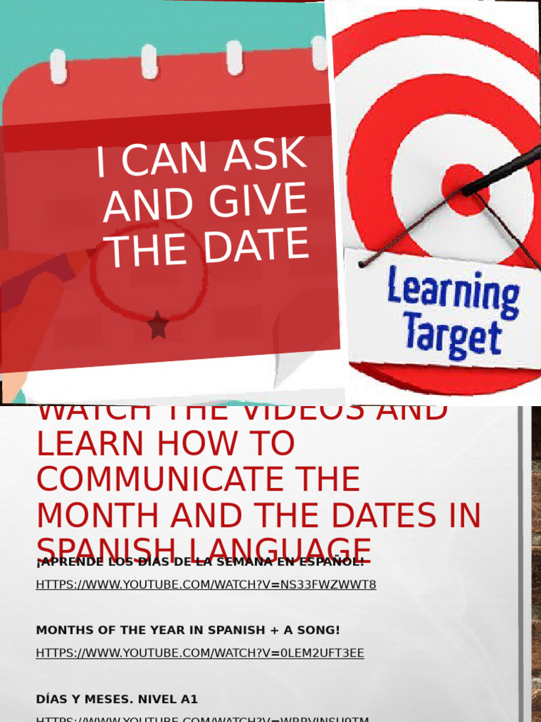 Spanish 1 - Dates and Age | PDF | Grabación de sonido