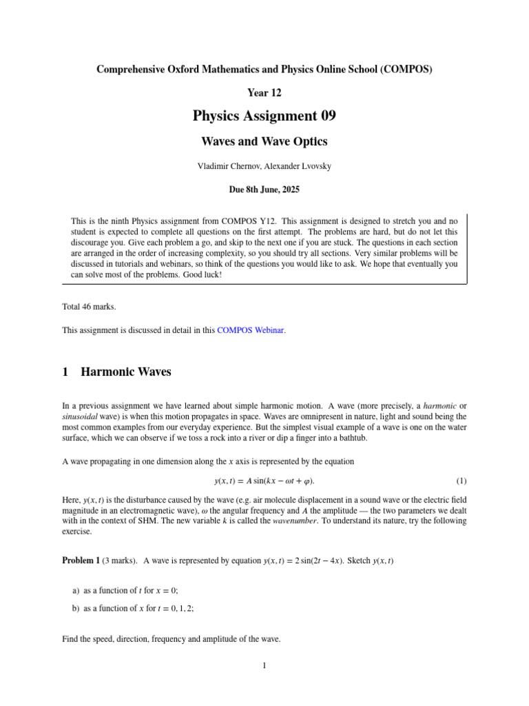 Physics24 12 09 | PDF | Waves | Diffraction