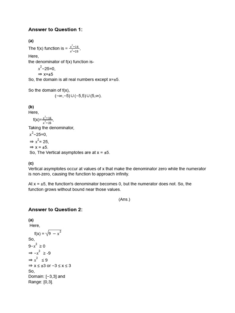 Assignment Mat 120.final | PDF | Asymptote | Mathematical Analysis