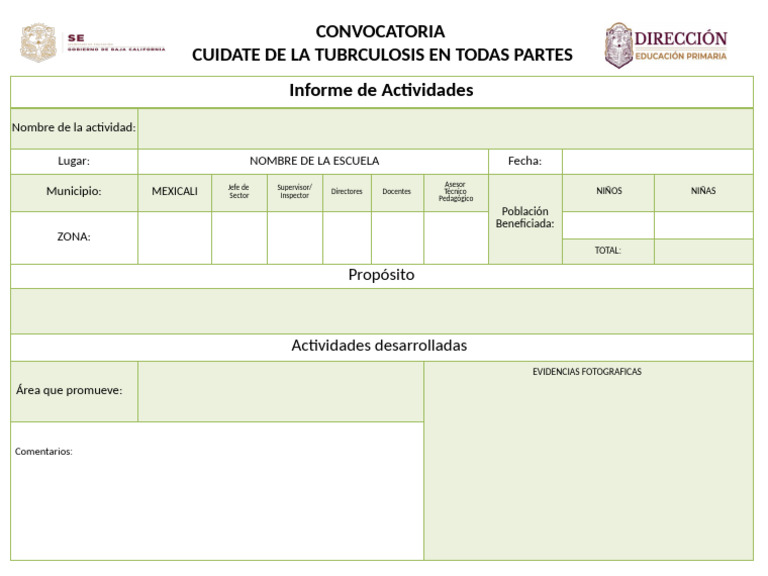 Formato para Informe | PDF