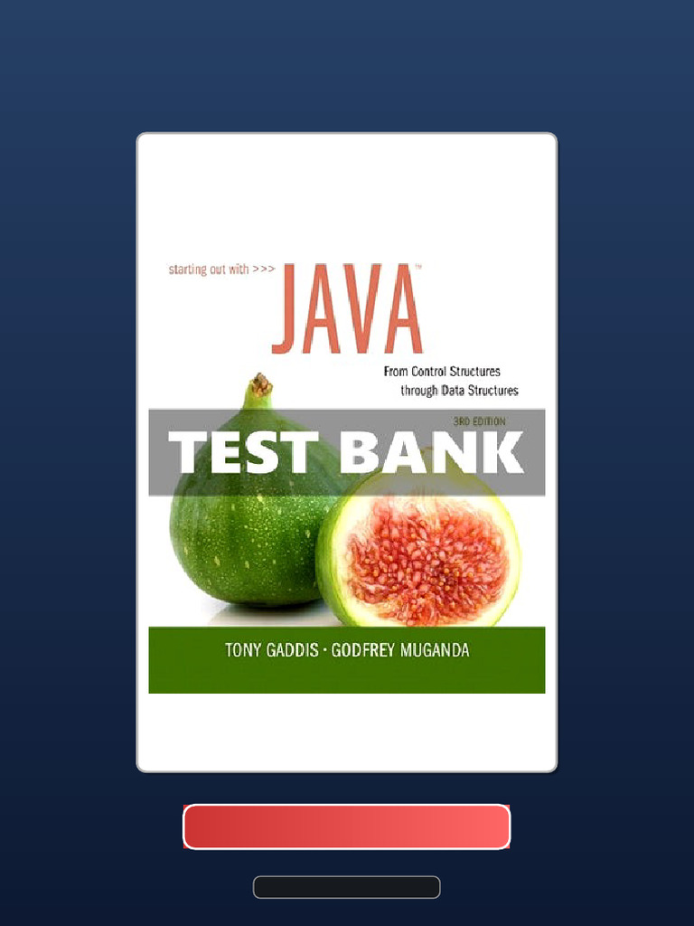 Starting Out With Java From Control Structures Through Data Structures 3 Ed Gaddis Ebook and ...