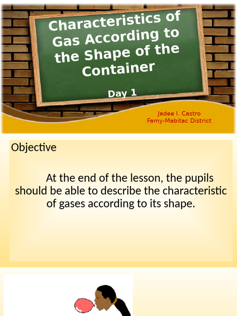 Characteristics of Gases in Containers | PDF