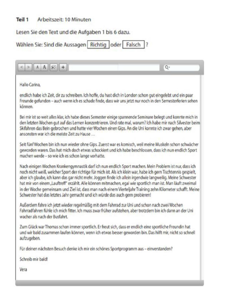B1 Lesen SP | PDF